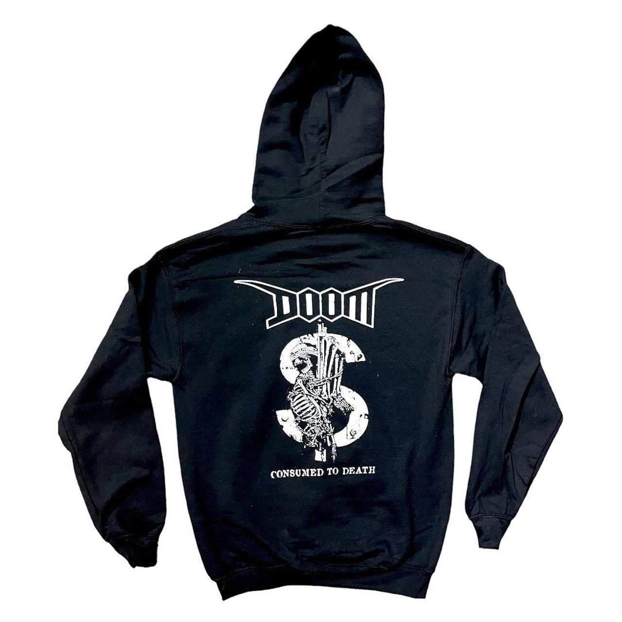 DOOM HOODIES GILDAN BLACK SIZES S - XL - Depop
