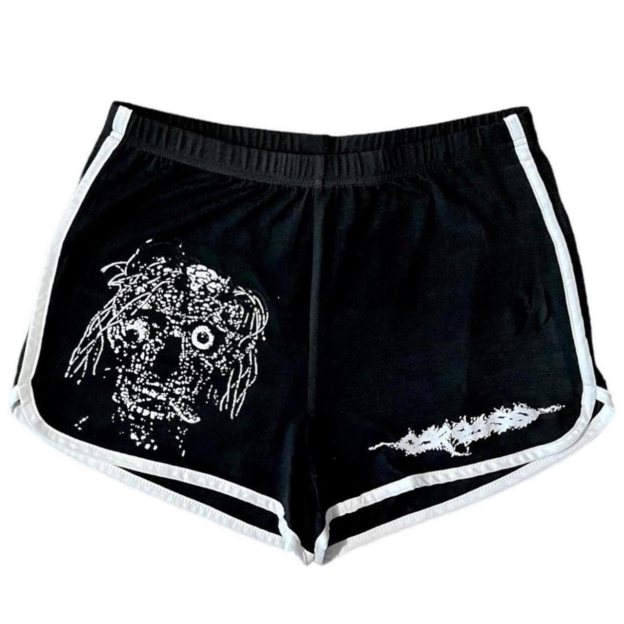 CARCASS SHORTS SHEIN BLACK/WHITE - Depop