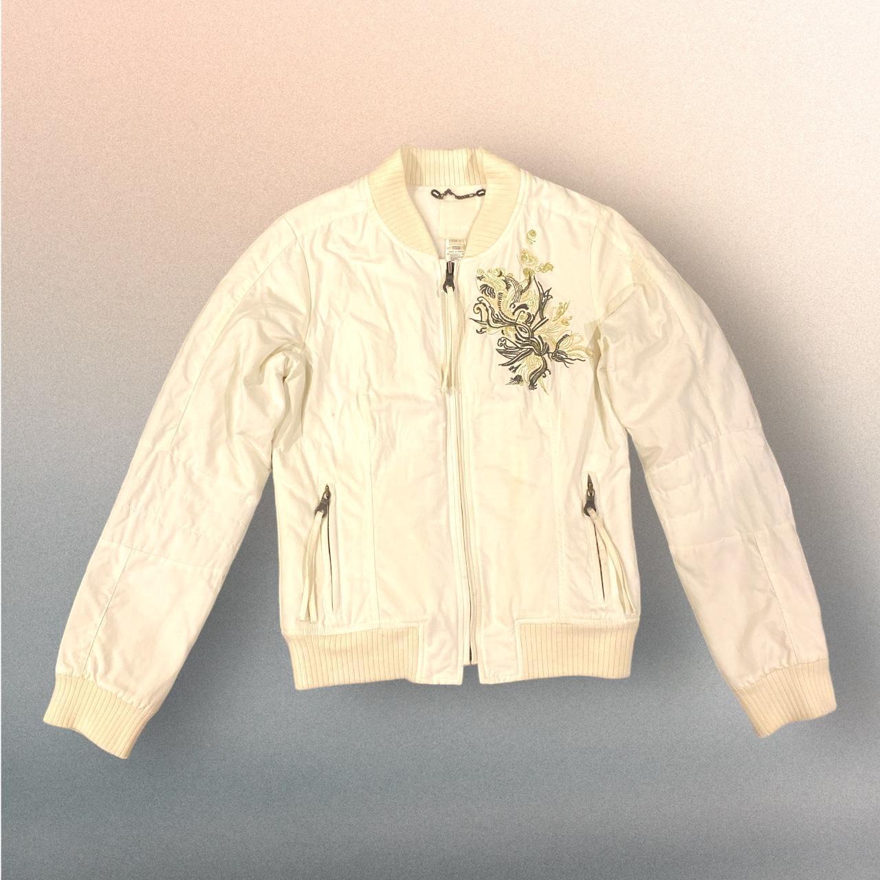 DIESEL Women’s Vintage Jacket. Light cream in colour... - Depop