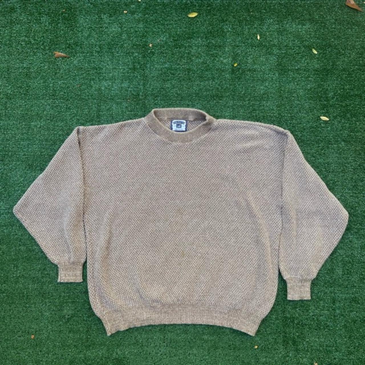 Vintage Lee Casual Collection Knitted Tan... - Depop