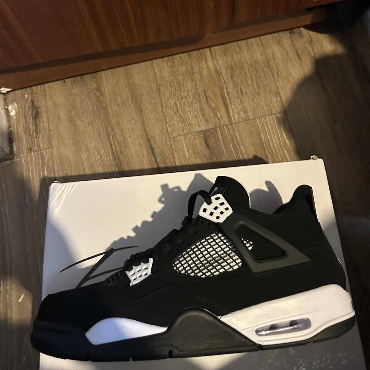 Jordan 4 black and white Need gone asap. | Depop