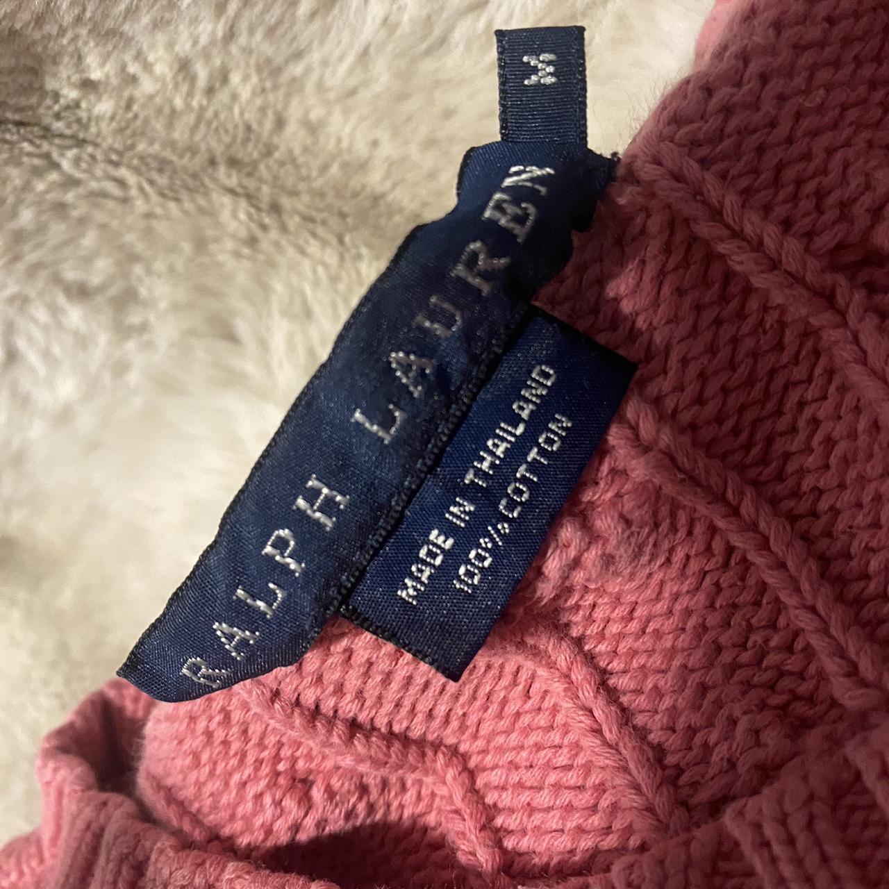 Thick Hot pink Ralph Lauren sweater💝 - size M - Depop