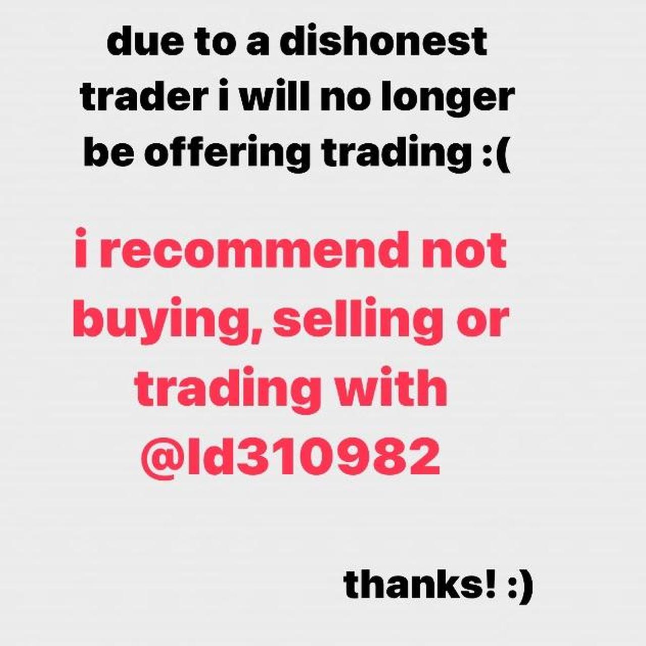 i was unfortunate enough to ship the items i traded... - Depop