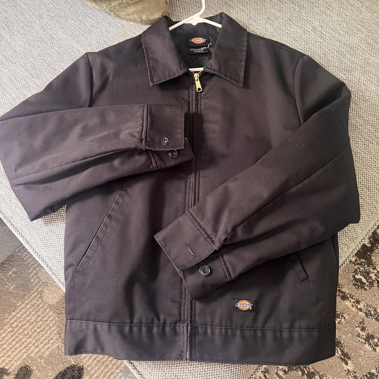 Dickies work jacket in black. Still has that... - Depop