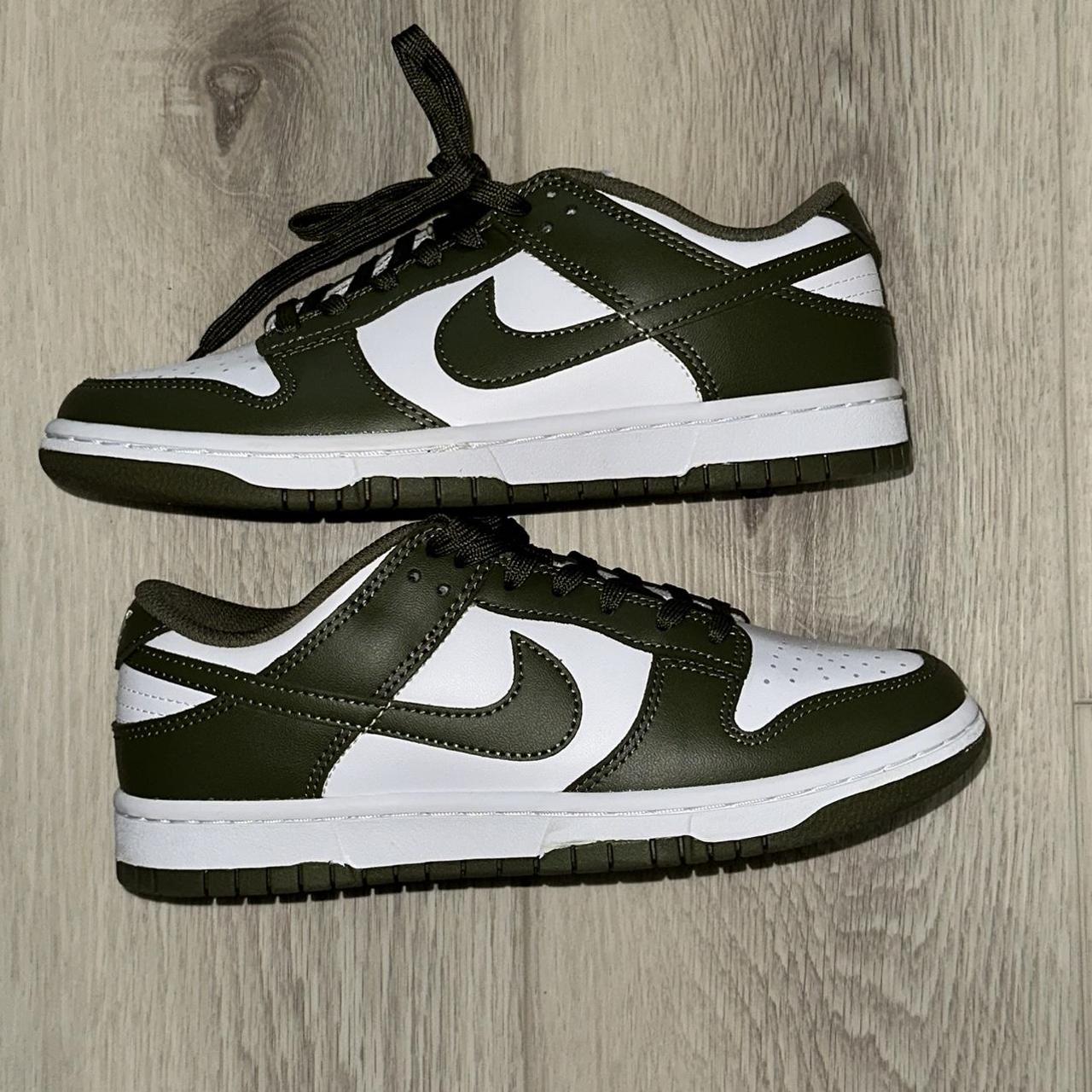 NIKE DUNK LOW OLIVE GREEN Classic versatile shoe in... - Depop