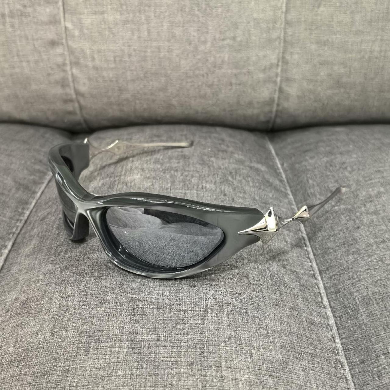 Grey Gentle Monster sunglasses with a slight scratch... | Depop
