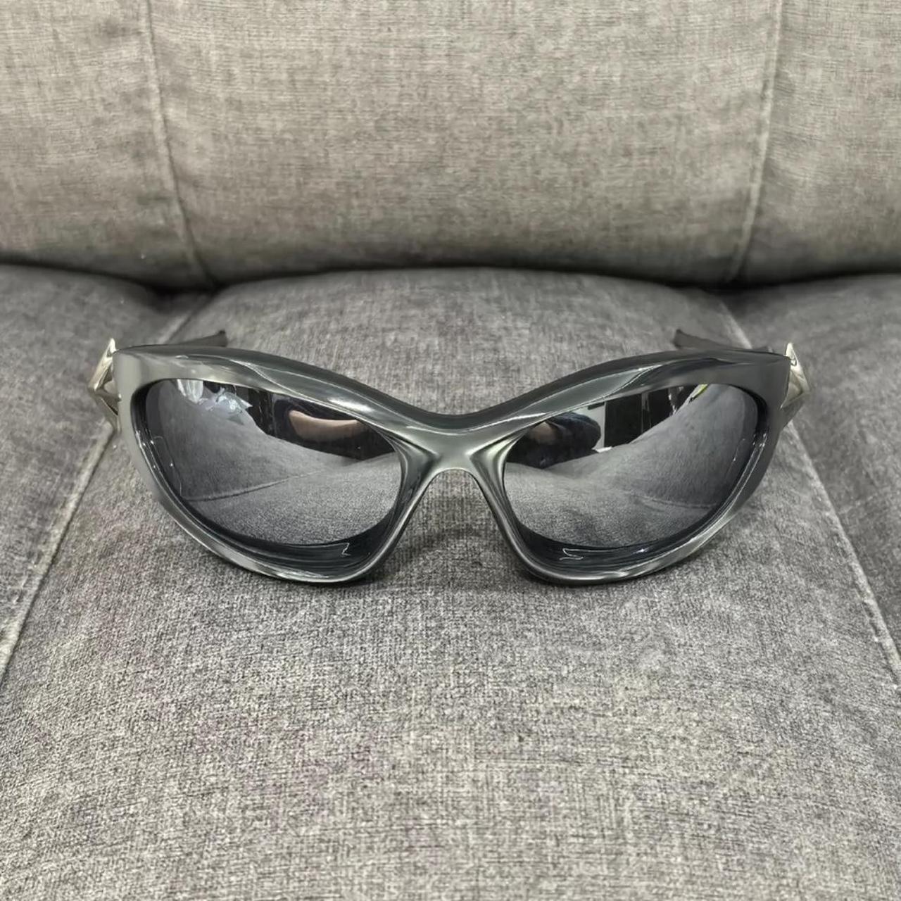 Grey Gentle Monster sunglasses with a slight scratch... | Depop