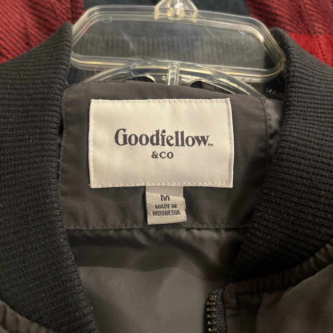 Grey goodfellow jacket with sleeve zipper #goodfellow - Depop