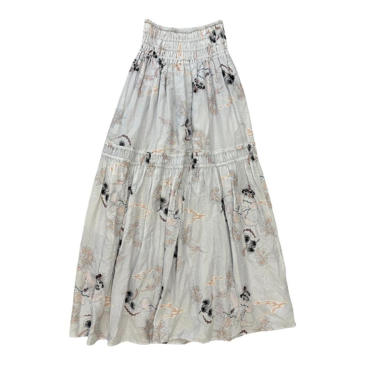 MAGALI PASCAL Lina Silk Blend Maxi Skirt - Japanese... - Depop