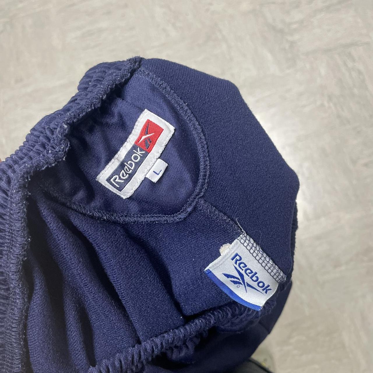 Y2K Reebok Popper Joggers Size Large. 30 Inch Leg... - Depop