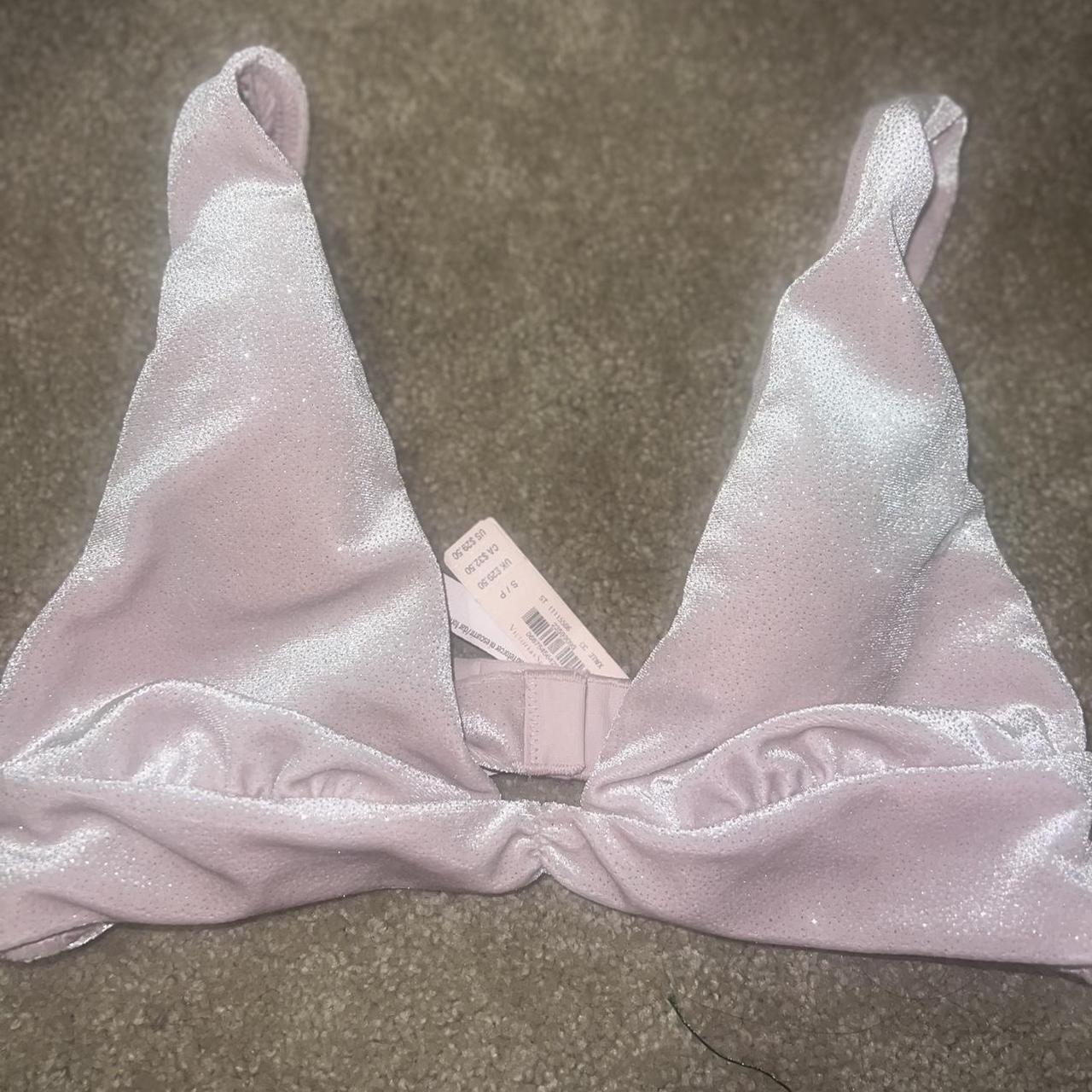 Victoria secret light pink shimmer bralette. A... - Depop