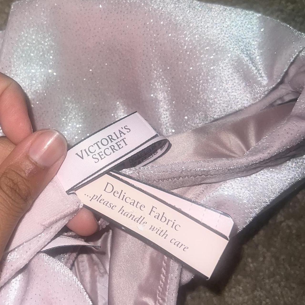 Victoria secret light pink shimmer bralette. A... - Depop