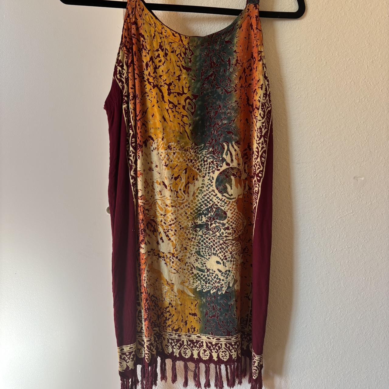 Fun, colorful dress that can be worn as a cover up... - Depop