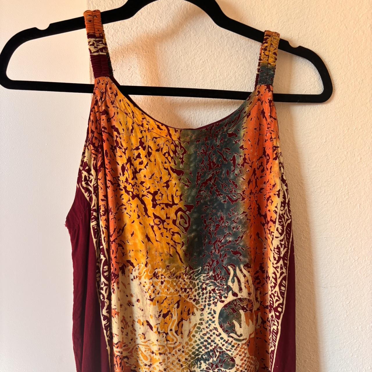 Fun, colorful dress that can be worn as a cover up... - Depop