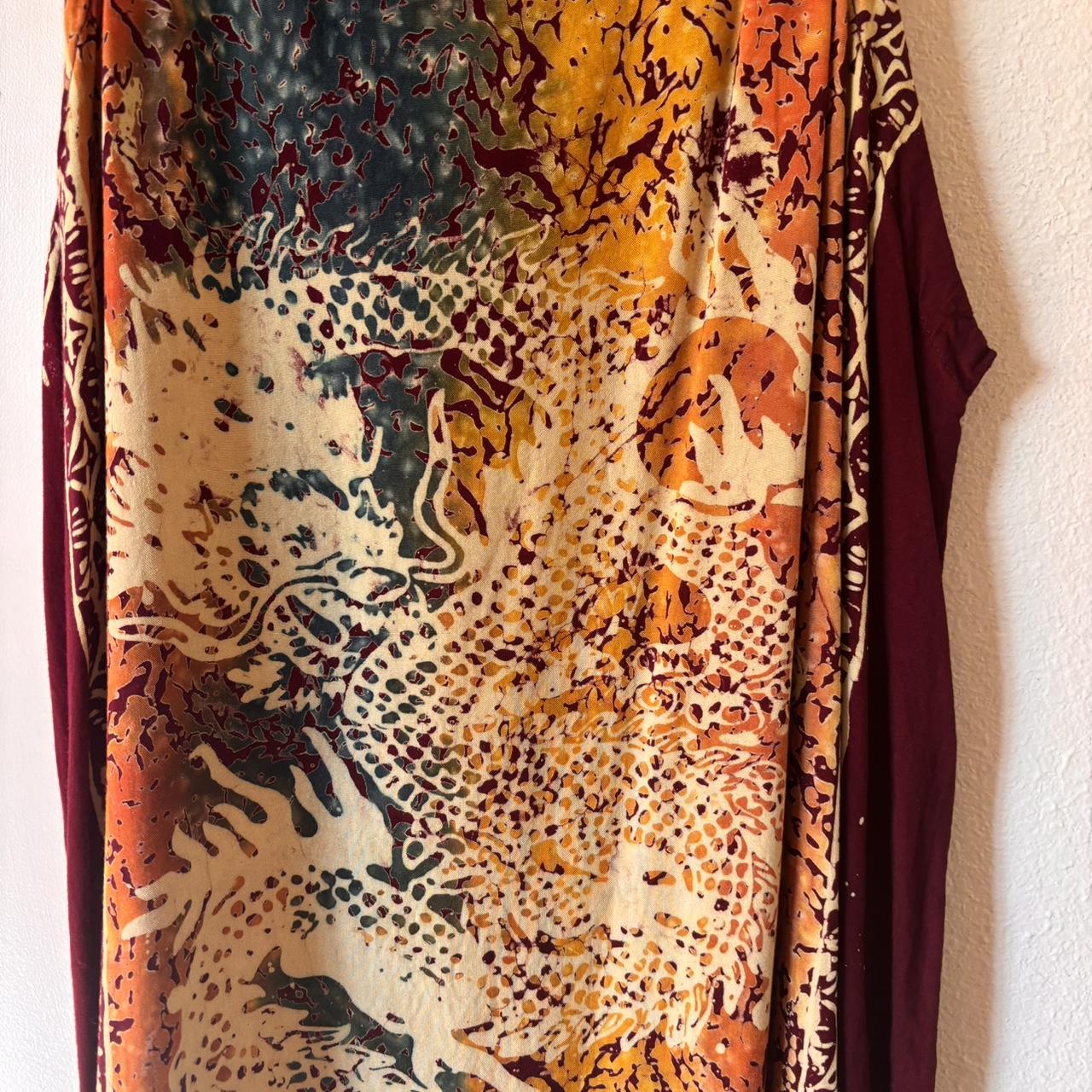 Fun, colorful dress that can be worn as a cover up... - Depop