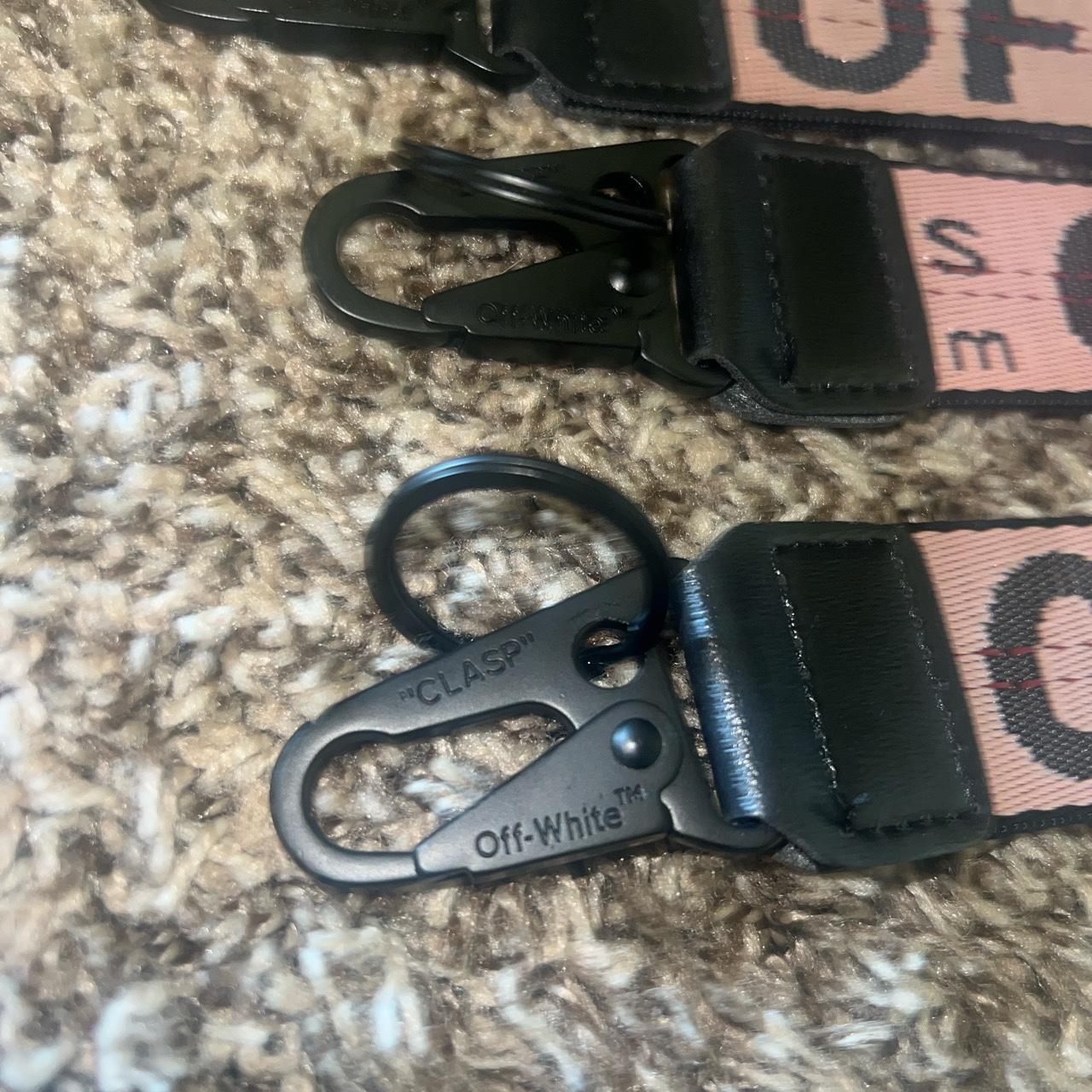 3 off white keychains - Depop