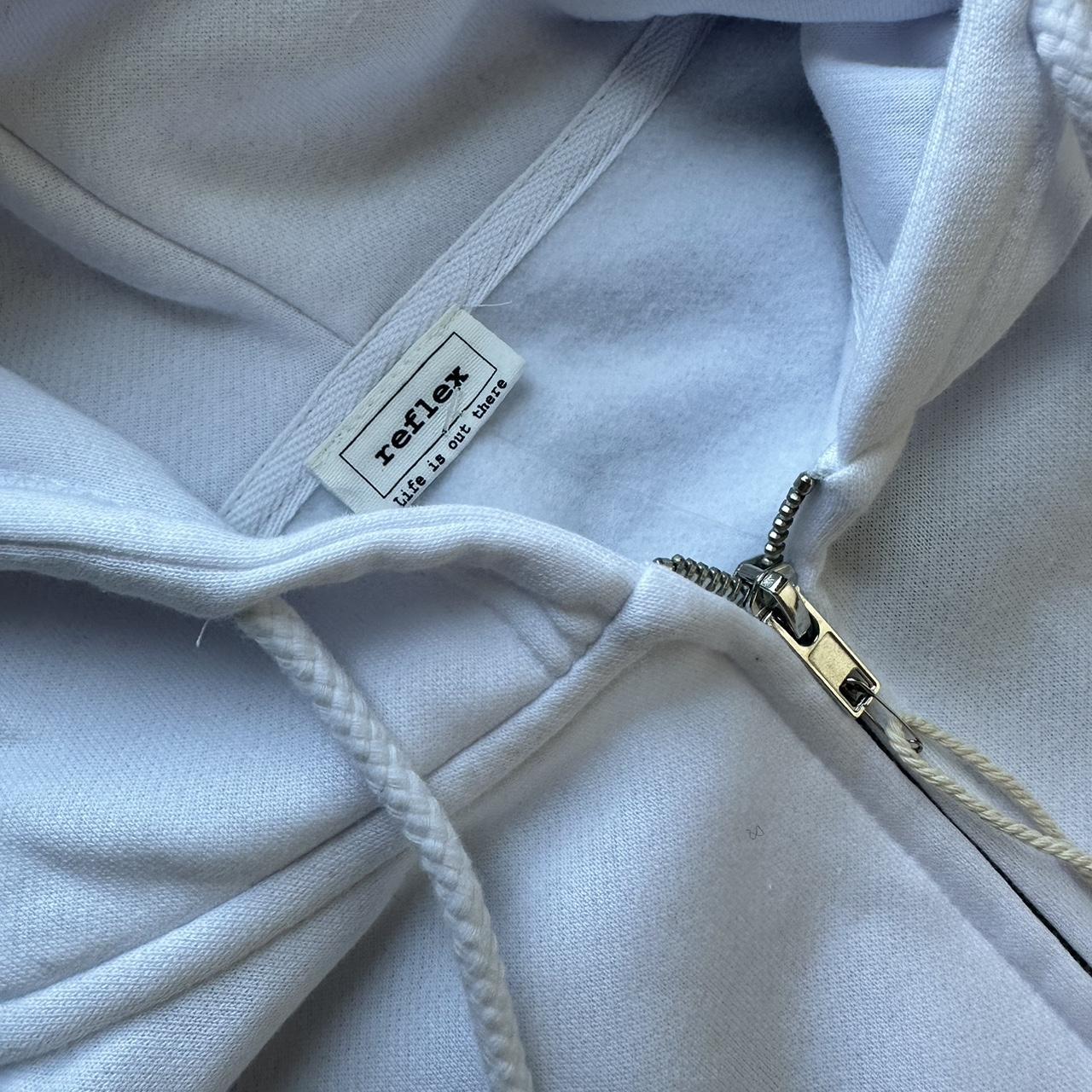 rare oversized white jacket never been... - Depop