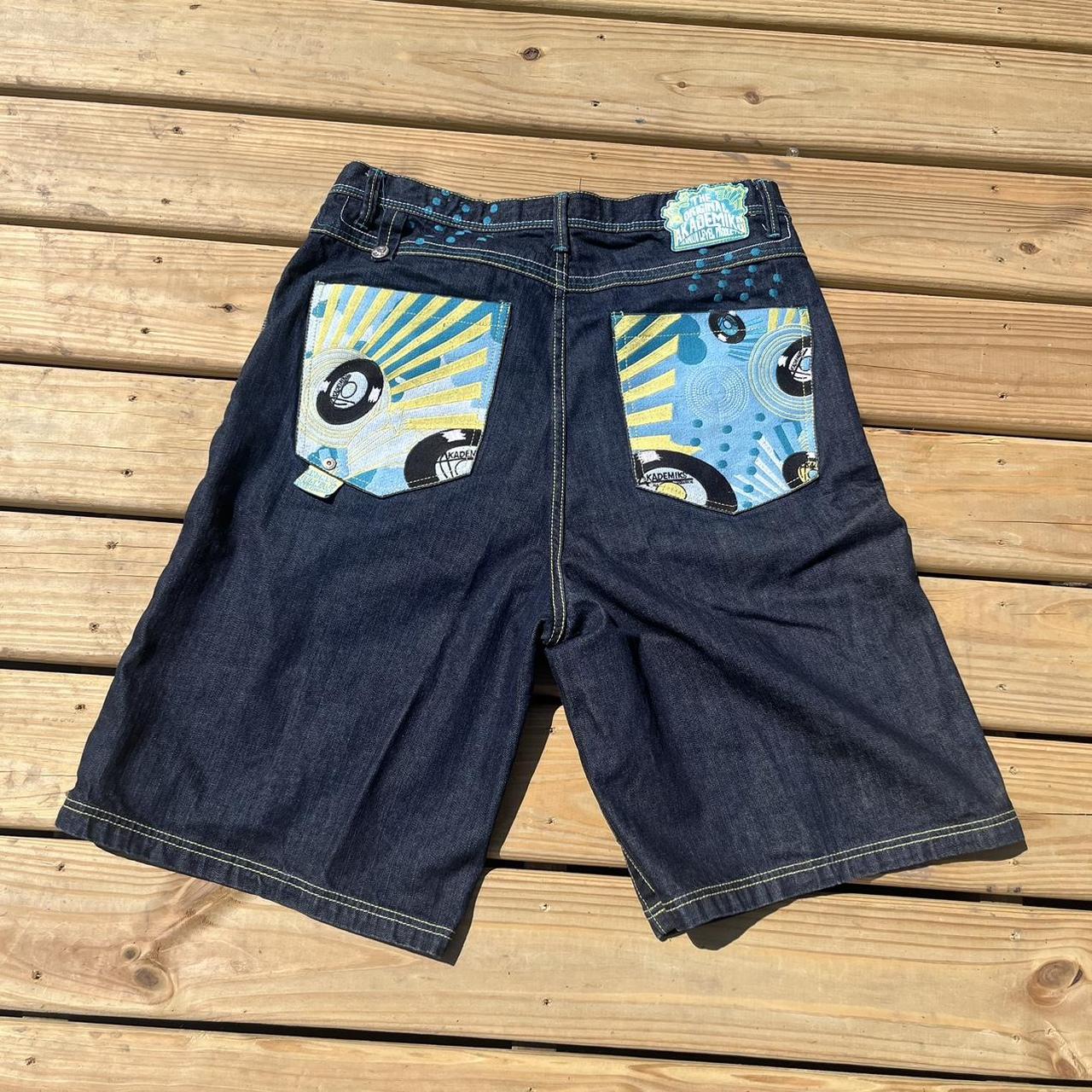 Akademiks Embroidered Hip Hop Streetwear Denim Jean... - Depop