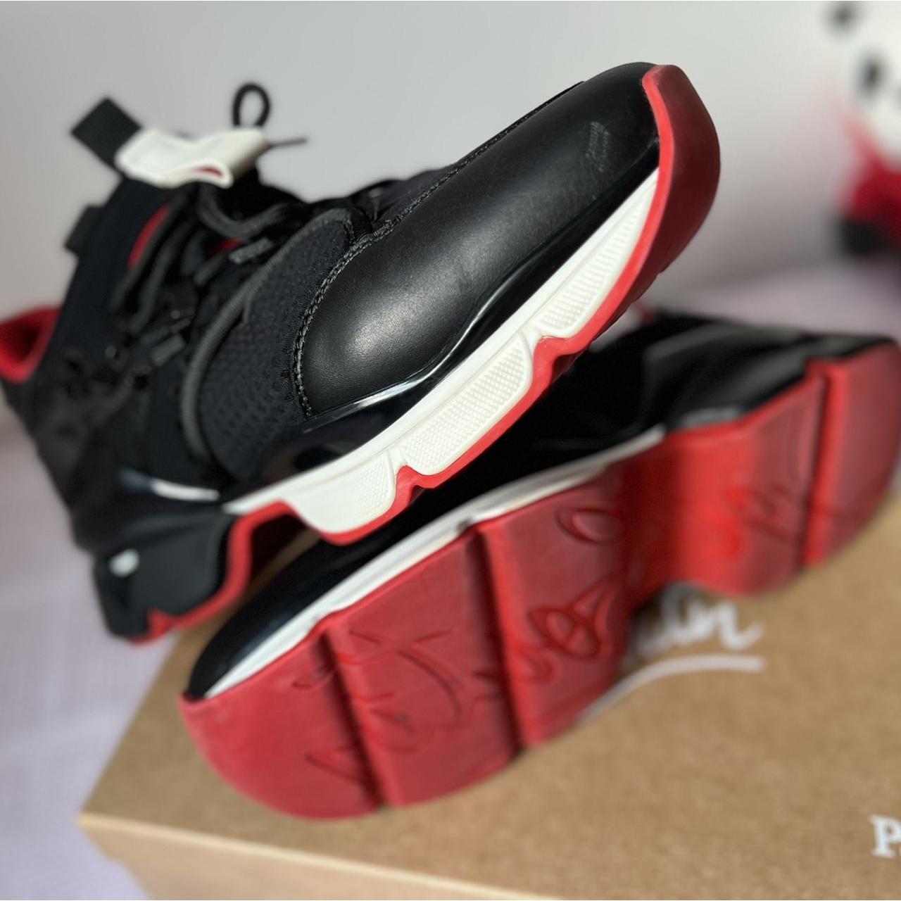 Christian Louboutin Red Runners, Black,... - Depop