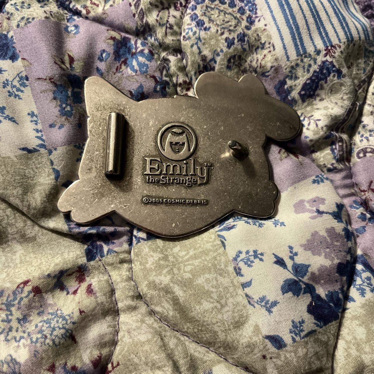 🐈‍⬛VINTAGE EMILY THE STRANGE BELT BUCKLE🐈‍⬛ Great... - Depop