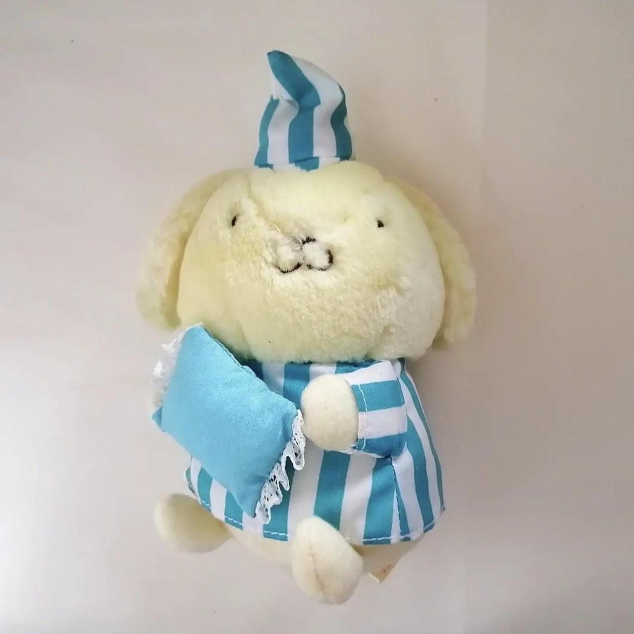 90s sanrio sleepy pompompurin in pajamas plush~... - Depop