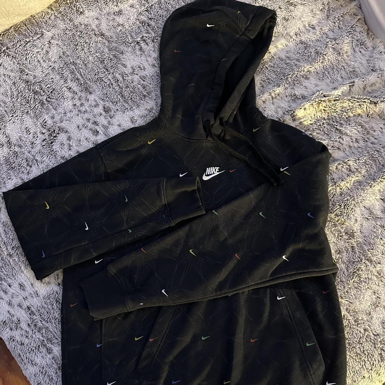 black Nike hoodie Size m - Depop