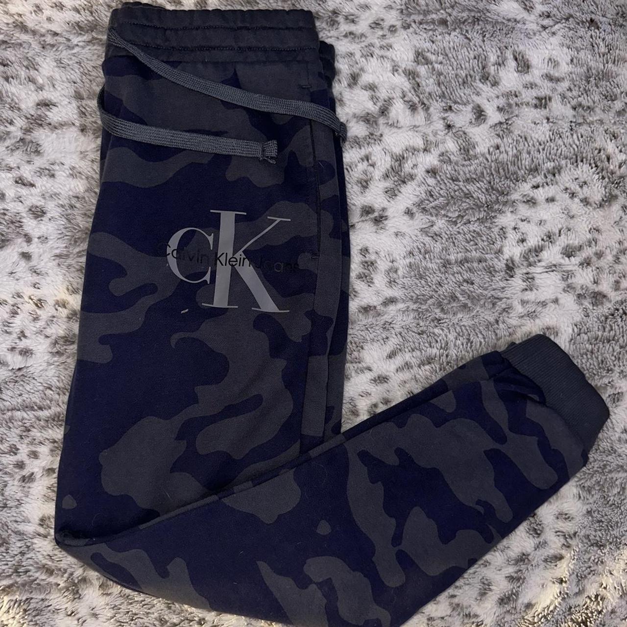 Calvin Klein Men’s joggers Size: Medium Navy blue... - Depop