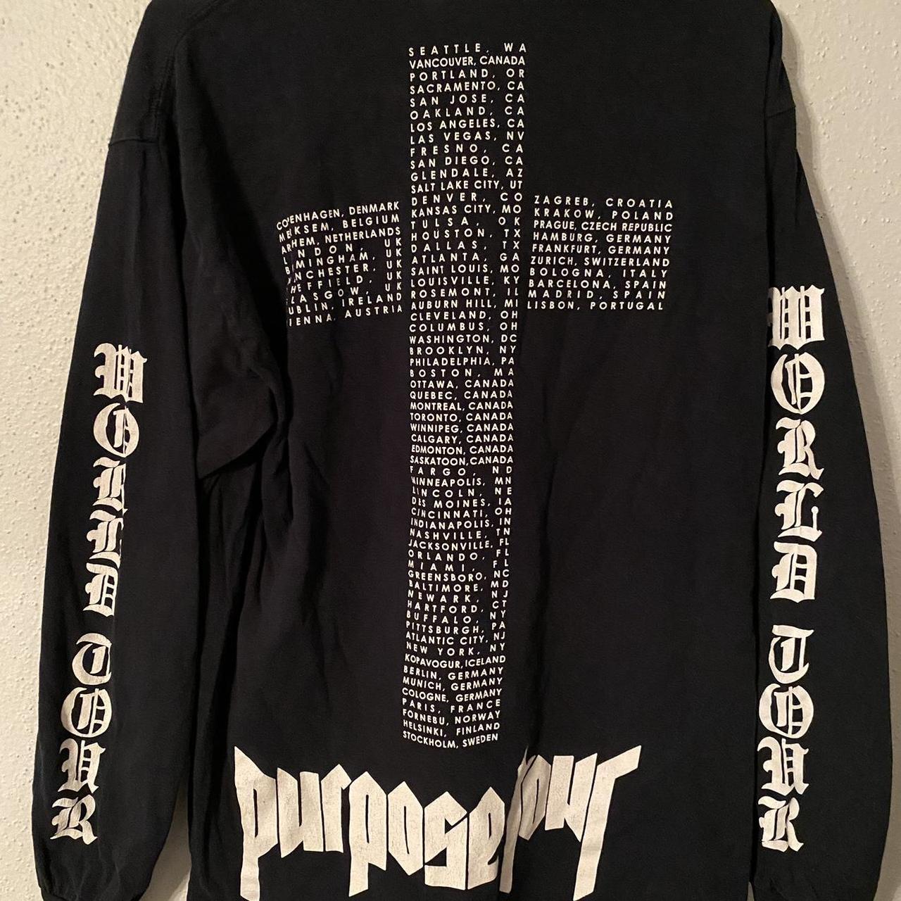 Justin Bieber Purpose World Tour T Shirt Size L,... - Depop