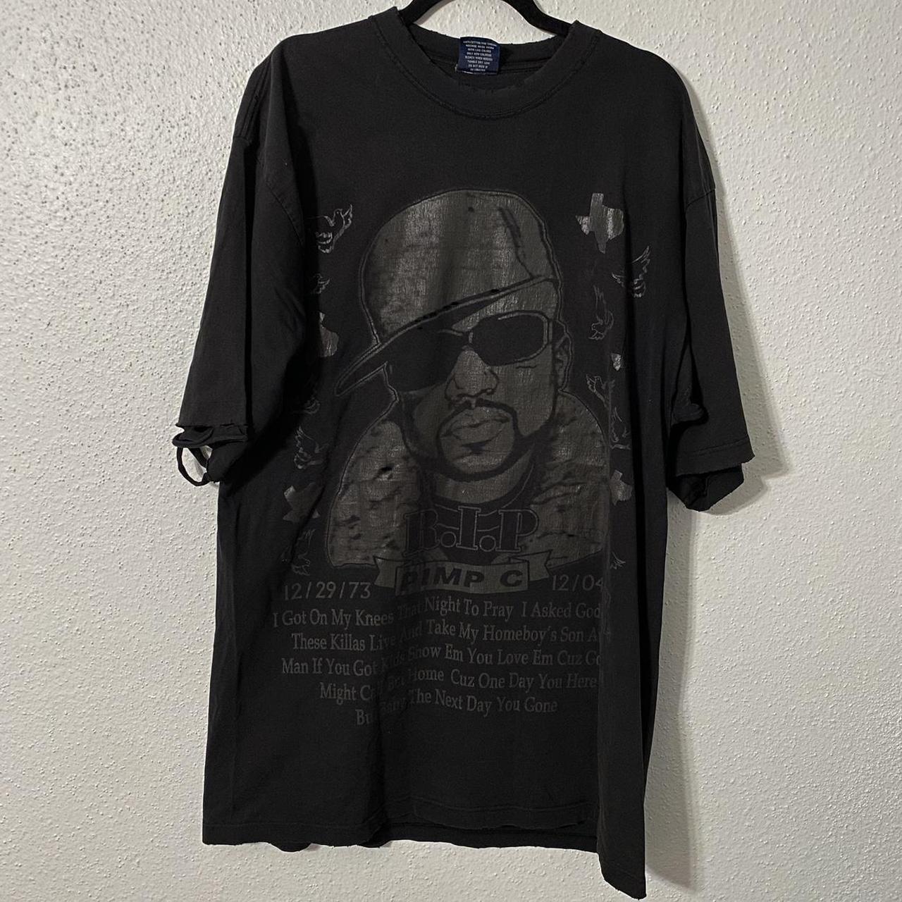 vintage early 2000s RIP PIMP C rap t shirt - Black ... - Depop