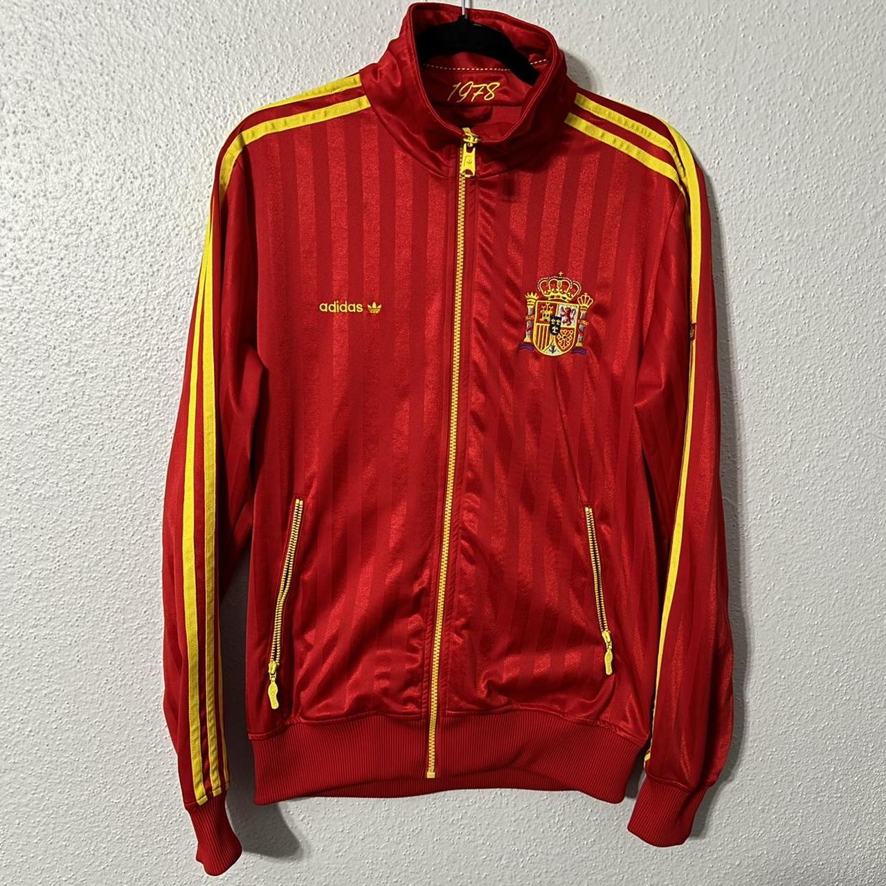 Adidas FIFA Spain jacket - Red / Yellow - Size S,... - Depop