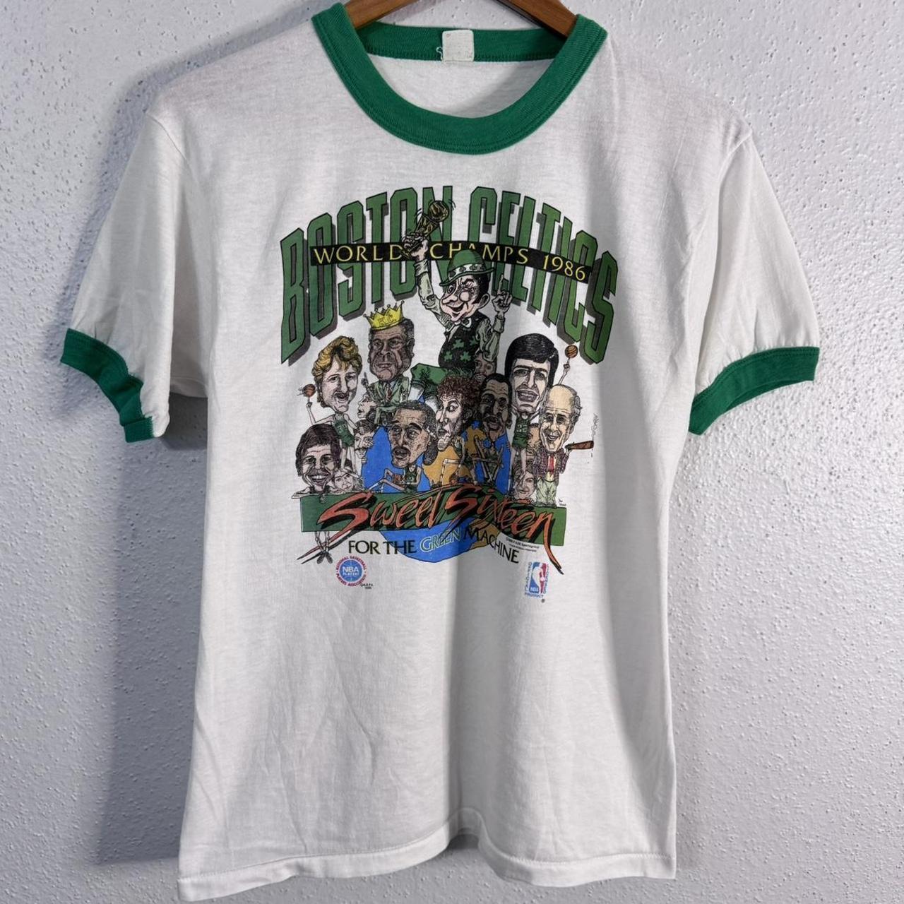 Vintage 80s 1986 Boston Celtics NBA World Champions... | Depop