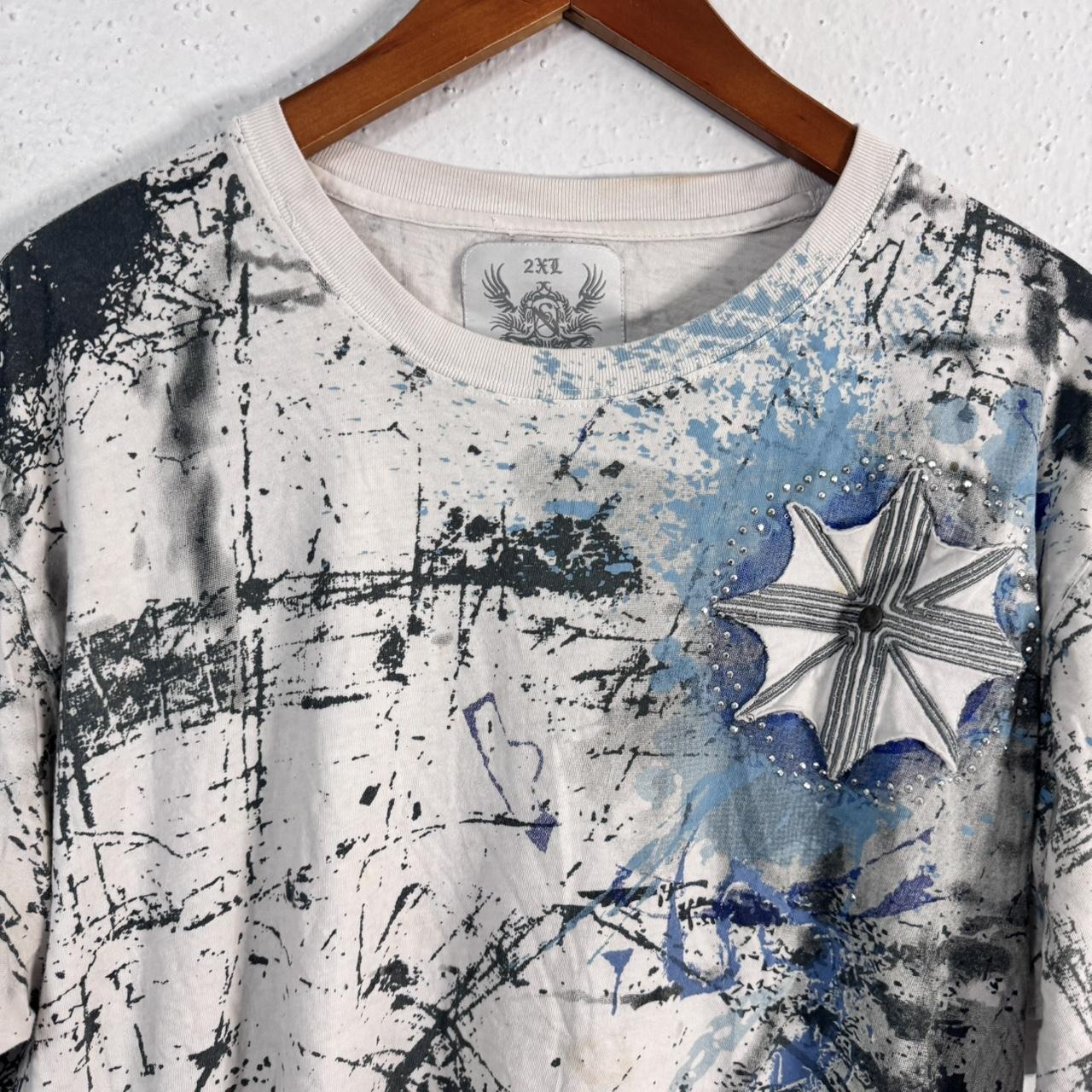 y2k 2000s crosses skulls angelwings mallgoth graphic... | Depop