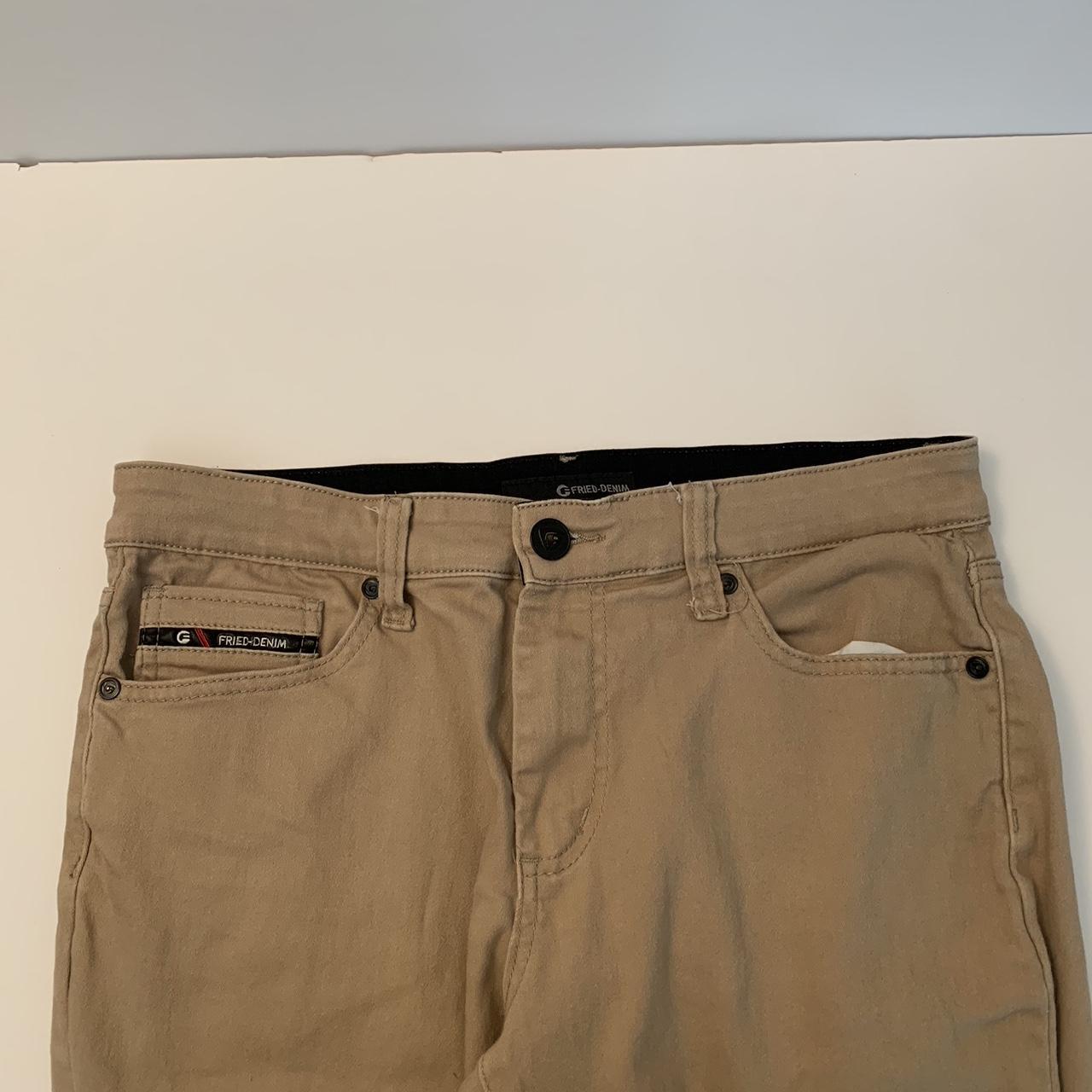 Fried-Denim Khaki Pants Size: 32x30 SLIM ALL... - Depop