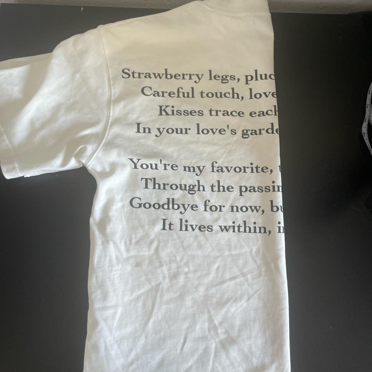 ELYSIAN CO strawberry legs poem Tee Size:... - Depop