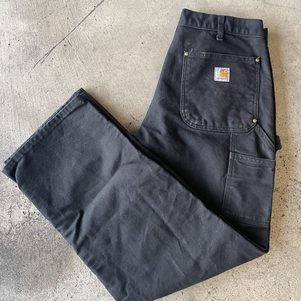 Vintage carhartt double knees Sick distressing and... - Depop