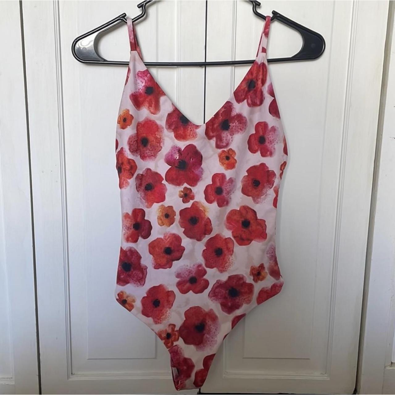 Stone Fox Swim Women's Pink and Red Swimsuit-one-piece | Depop