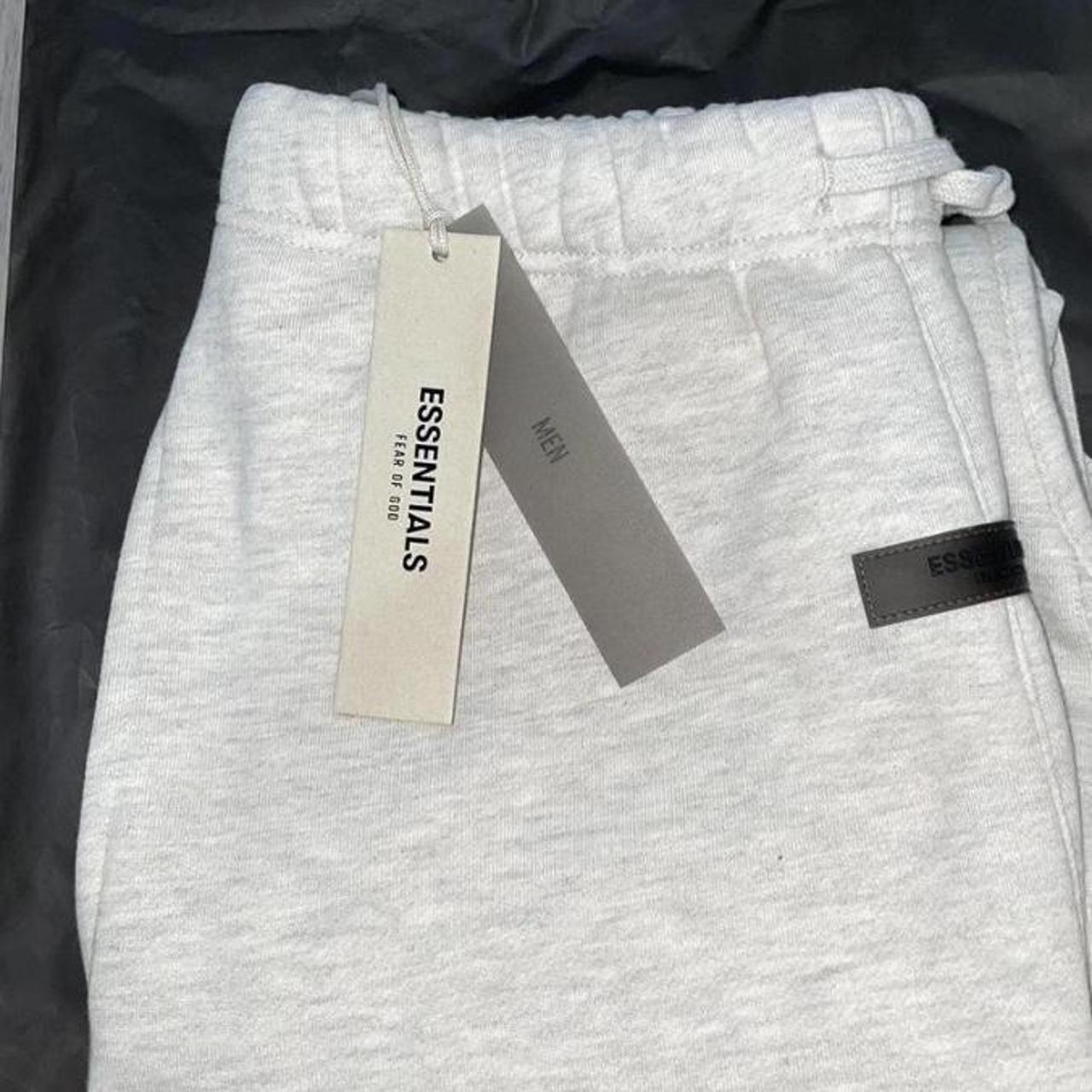 GREY ESSENTIALS FEAR OF GOD JOGGERS SIZE S - Depop
