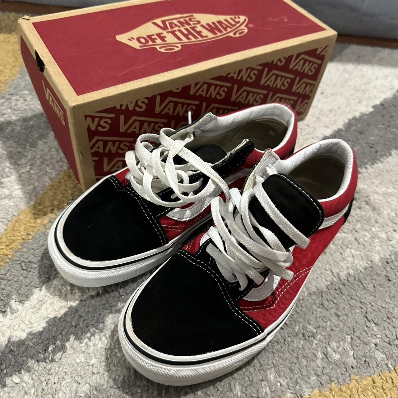 Vans Size: 4 grade school (Canadian) Barley worn... - Depop