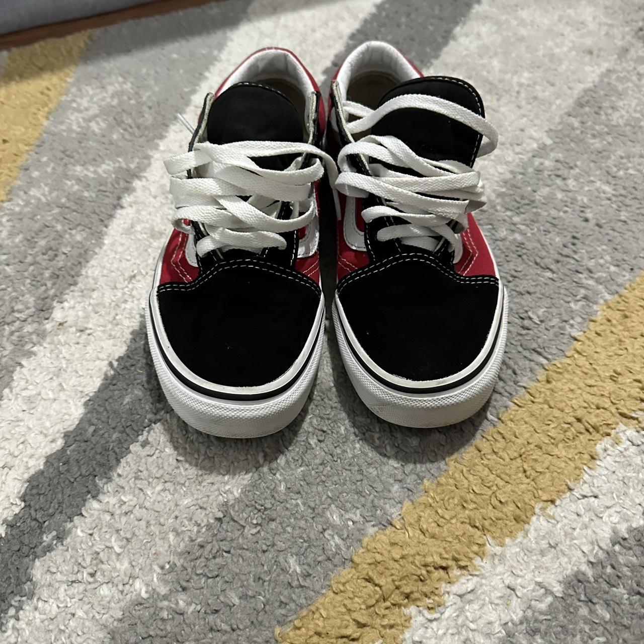Vans Size: 4 grade school (Canadian) Barley worn... - Depop