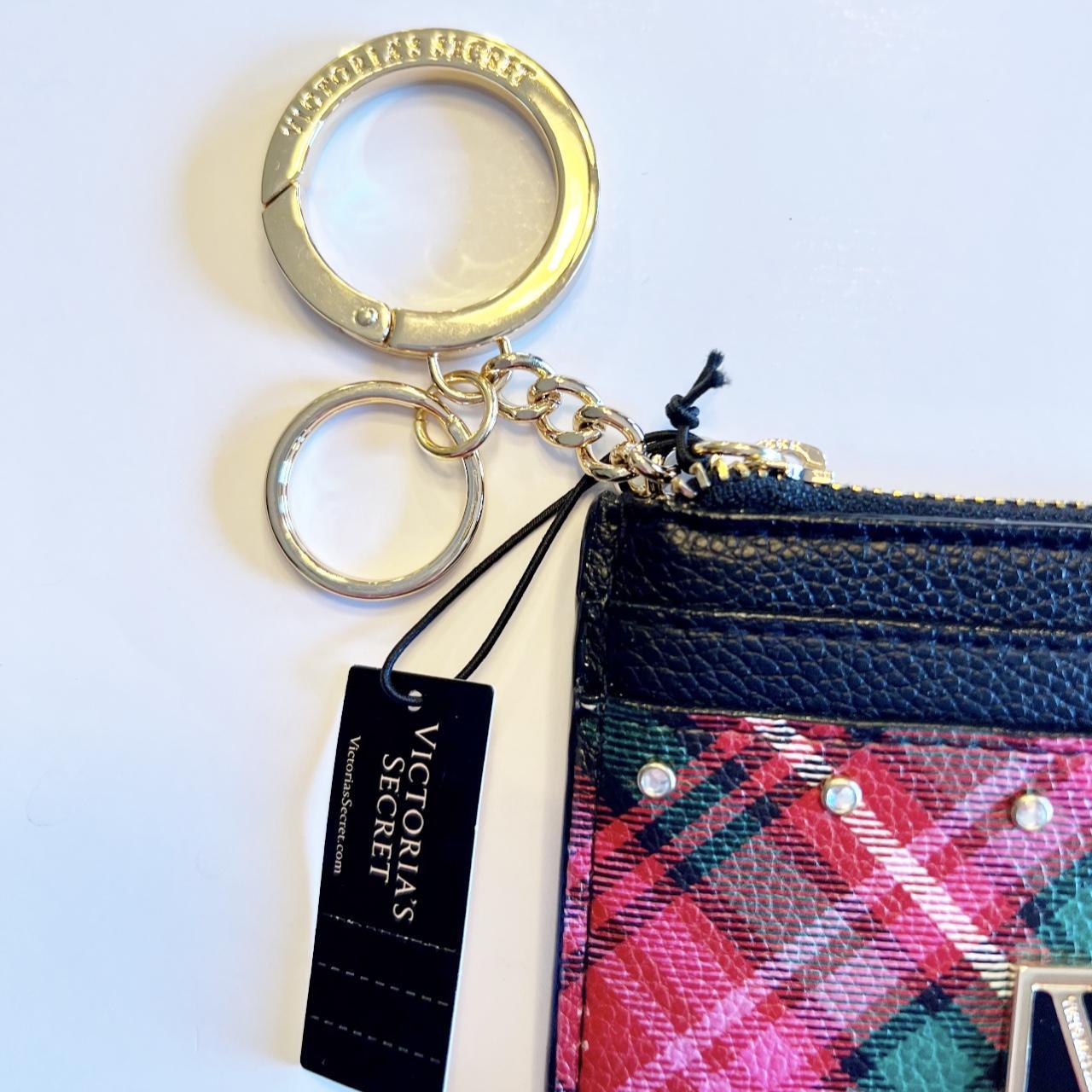 Victoria’s Secret Keychain Card Case/ Bright Tartan... - Depop