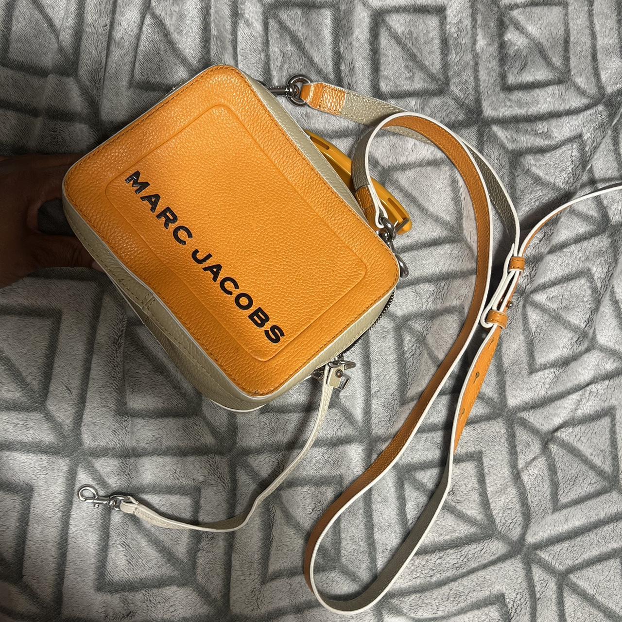 Marc Jacobs lunch box style bag (orange ) Bag is in... - Depop
