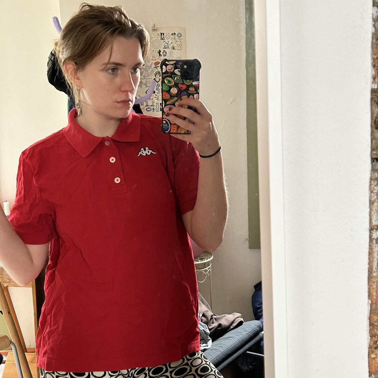 Kappa red polo I assume a child’s large as it fits... - Depop