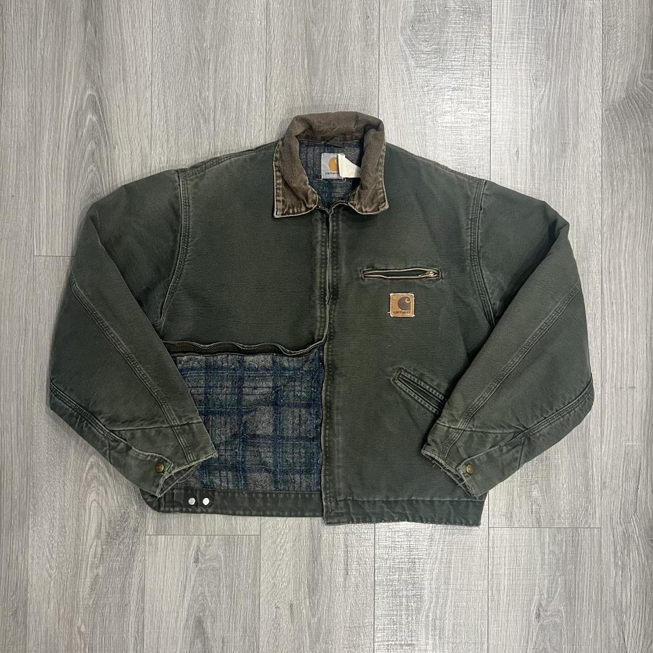 Vintage 90s J97 MOS Green Carhartt Detroit... | Depop