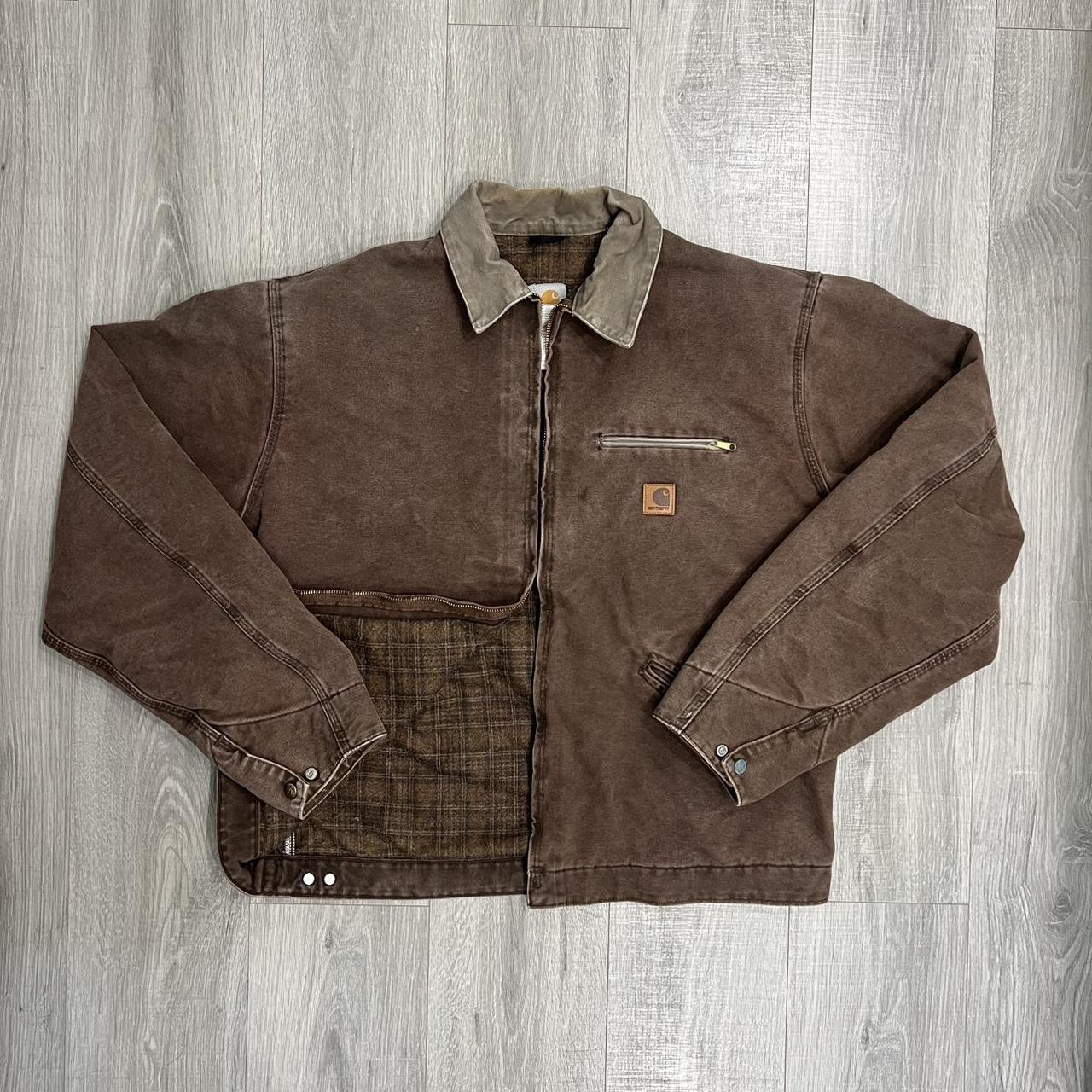 Vintage J97 CHT Chestnut Brown Carhartt Detroit... | Depop