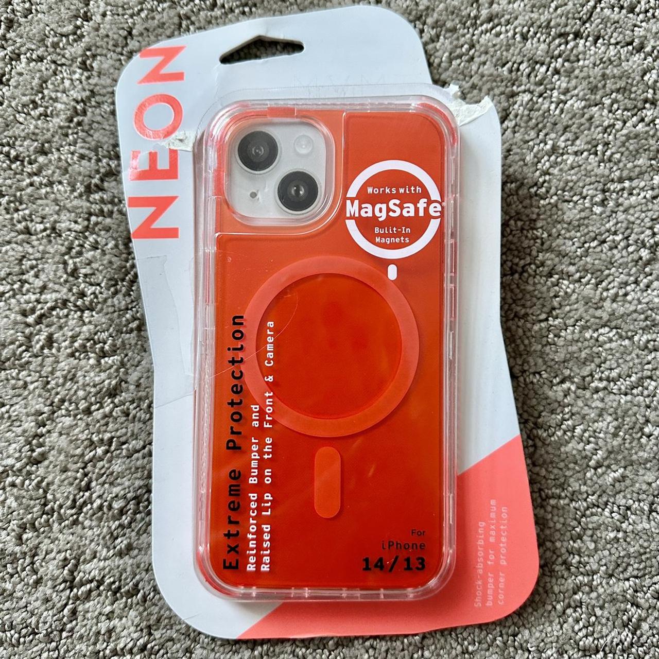 IPHONE 14/13 NEON ORANGE PHONE CASE🧡 -only opened... - Depop