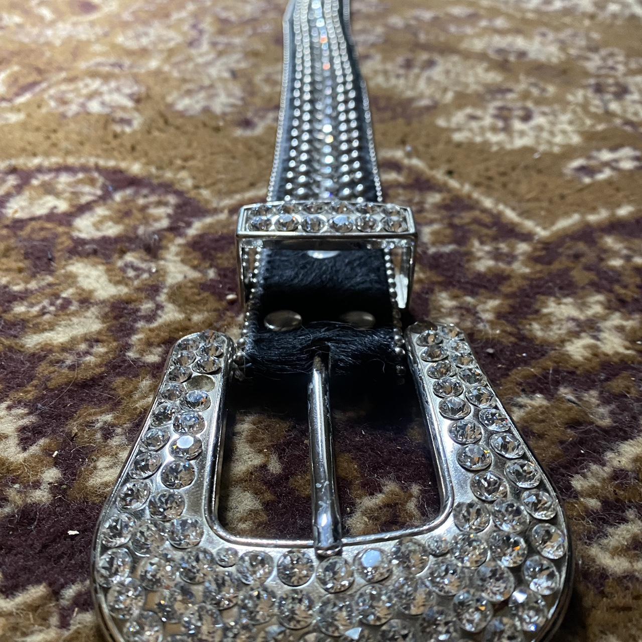 B. B. Simon Pony Hair Belt, some stones missing as u... - Depop