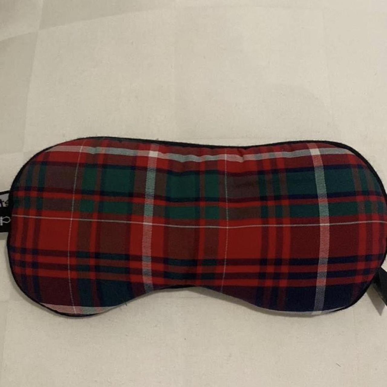 peter alexander christmas tartan sleeping mask - Depop