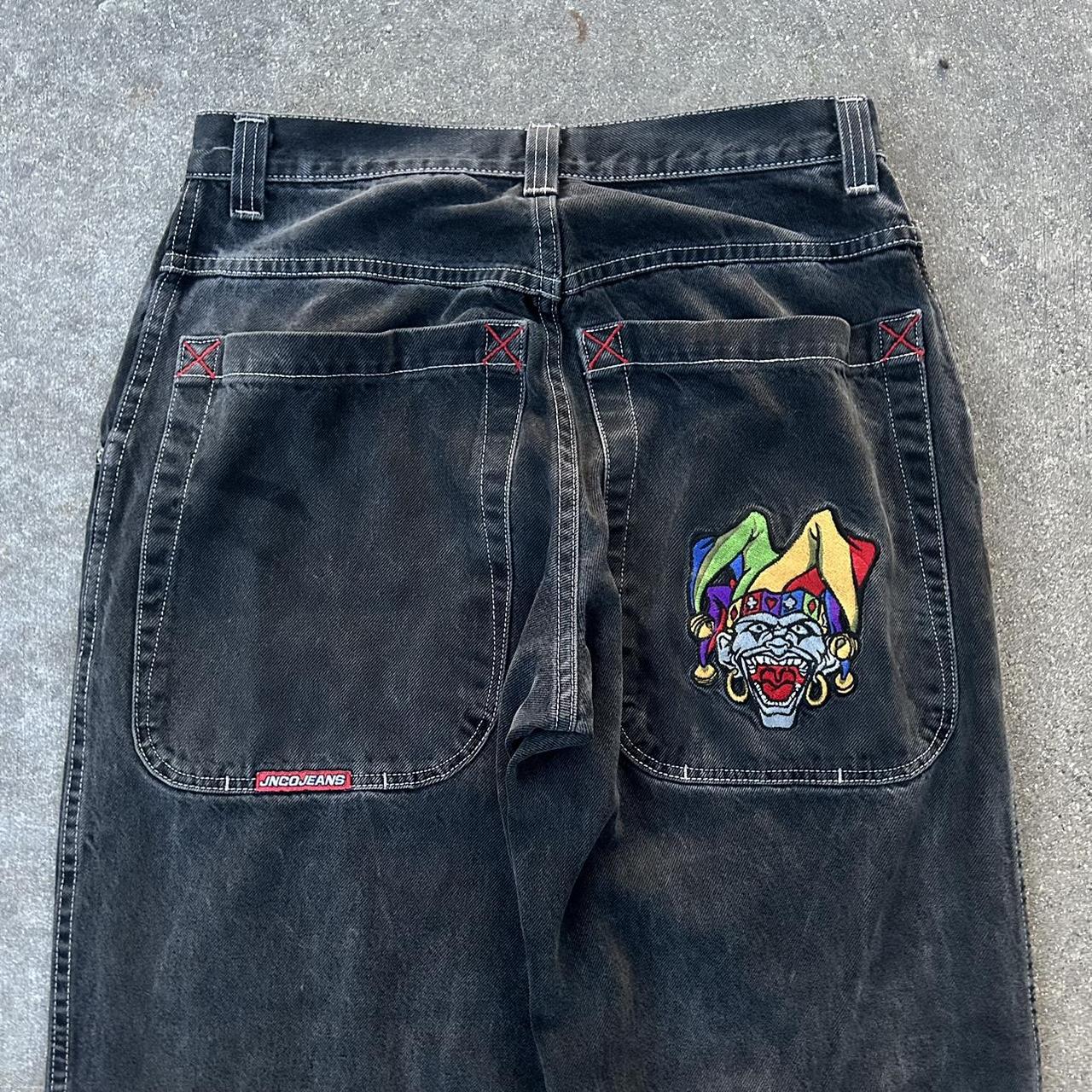 Vintage 00s Faded Black JNCO Jesters Size... | Depop