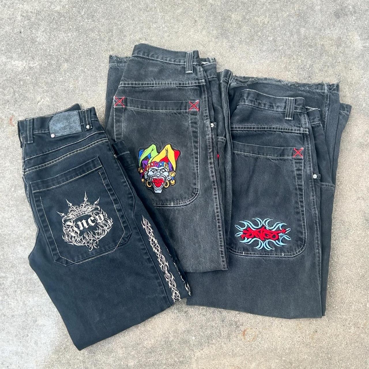 Vintage 00s JNCO Bundle Jesters,Spell Outs,Tribals ... - Depop