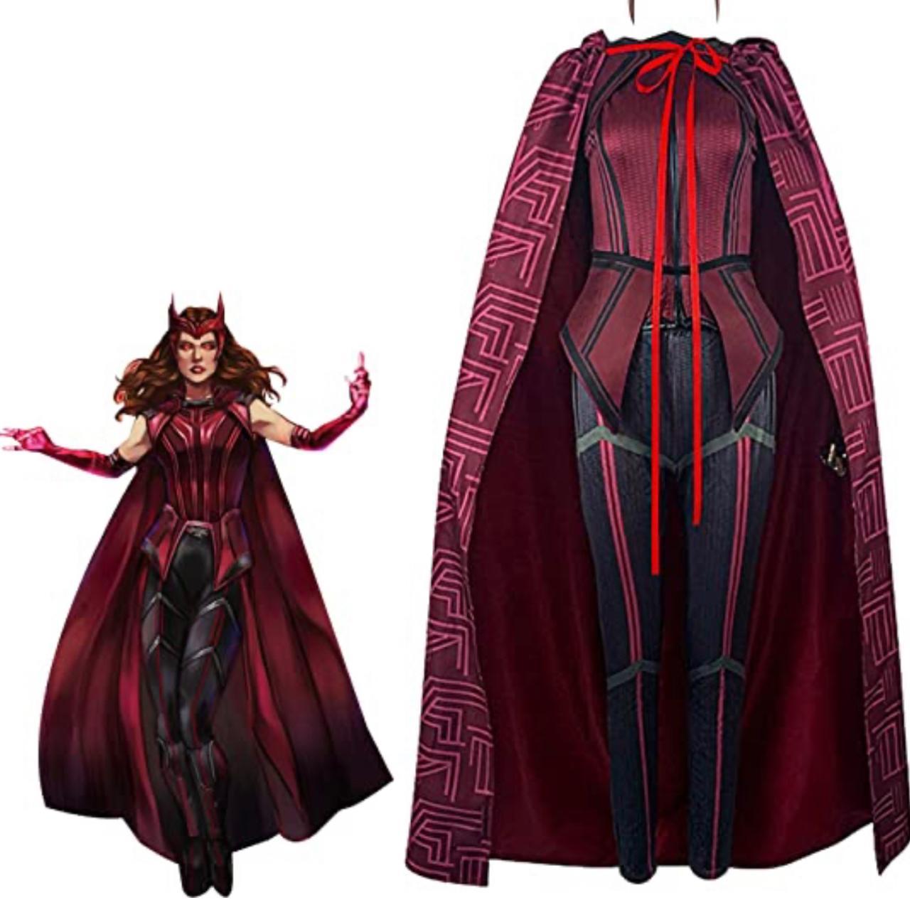 Wanda Maximoff Costume Cosplay Wanda Vision Cloak... - Depop